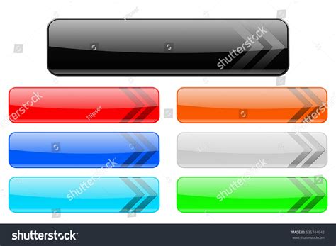 Website Menu Buttons Vector Illustration Isolated Stock Vector Royalty Free 535744942