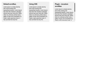 Custom Scrollbar With Css And Plugin