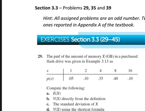solved hint all assigned problems are an odd number t ones