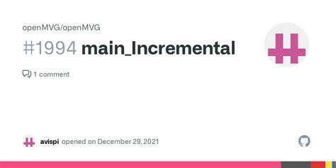 main incrementalsfm · issue 1994 · openmvg openmvg · github