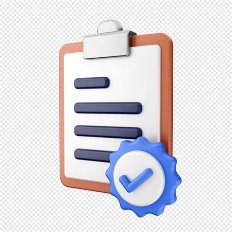 Premium Psd 3d Verification Icon Illustration Render