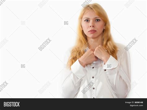 Girl Playing Fright Image And Photo Free Trial Bigstock