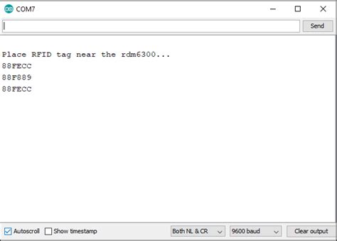 Interfacing RDM RFID Reader Module With Arduino