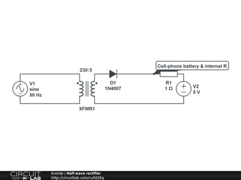 Half Wave Rectifier Circuitlab