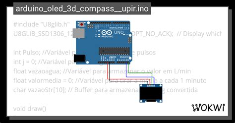 Arduino Oled D Compass Upir Copy Wokwi ESP STM Arduino Simulator