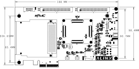 alinx fpga 开发板 xilinx artix ultrascale au15p xcau15p fmc hpc axau15 alinx 芯驿电子科技（上海）有限公司