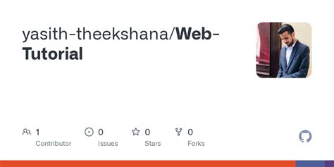 Github Yasith Theekshanaweb Tutorial