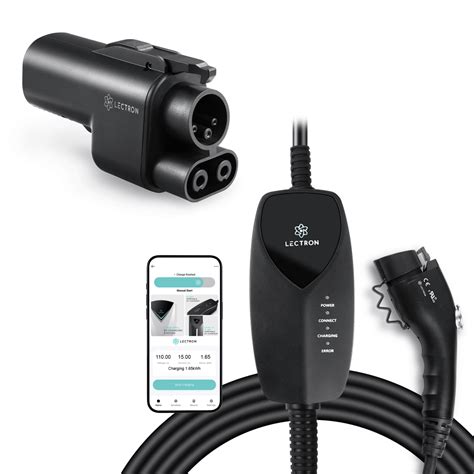 Lectron Portable Level 1 J1772 Ev Charger Wifi Nacs To Ccs Adapter — Lectron Ev