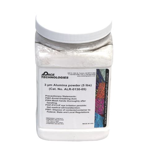 Alumina Powders Pace Technologies Metallographic Consumables