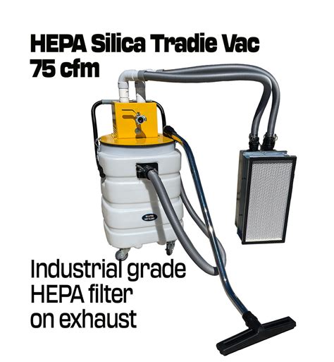 Hepa Silica Dust Vacuum 90 Litre Spillrite Industrial Air Operated