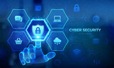 Cyber Security Data Protection Business Concept On Virtual Screen