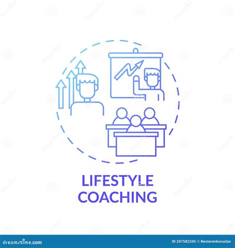 Lifestyle Coaching Concept Icon Stock Illustration Illustration Of