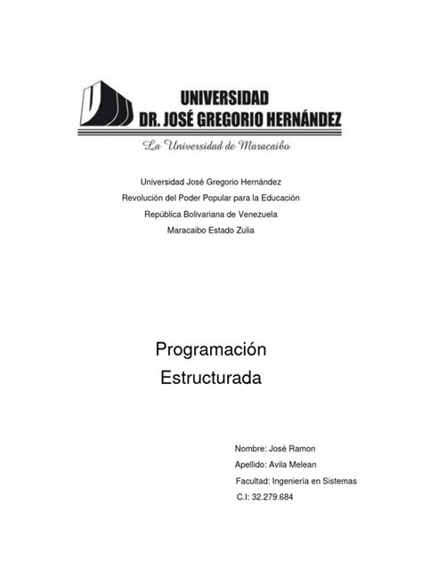 Programacion Estructurada C Pdf C Desarrollo De Software