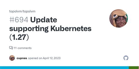 update supporting kubernetes 1 27 · issue 694 · topolvm topolvm · github