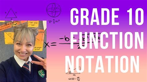Grade 10 Mathematics Functions And Graphs Function Notation And
