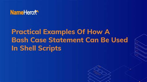 Practical Examples Of How A Bash Case Statement Can Be Used In Shell