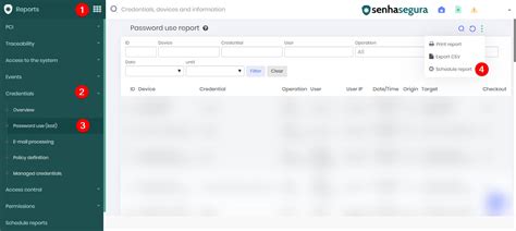 How To Create Password Use Schedule Report PAM Core Senhasegura Community
