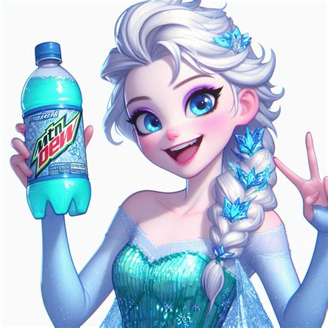 Elsa Mtn Dew Frozen Blast Ai Generated By Joshuaecw21985 On Deviantart