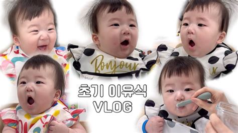 초기 이유식 브이로그 토핑 이유식 👶🏻 이유식 먹방 Youtube