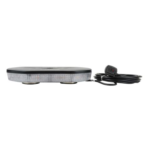 Techspan Compact Led Light Bar With Multiple Flash Pattern And Magneti