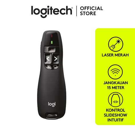 Jual Logitech R400 Remote Pointer Presenter Wireless Laser Merah Shopee Indonesia