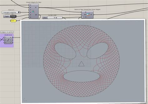 Tween Curves On Mesh Using Nautilus Plugin Grasshopper Mcneel Forum