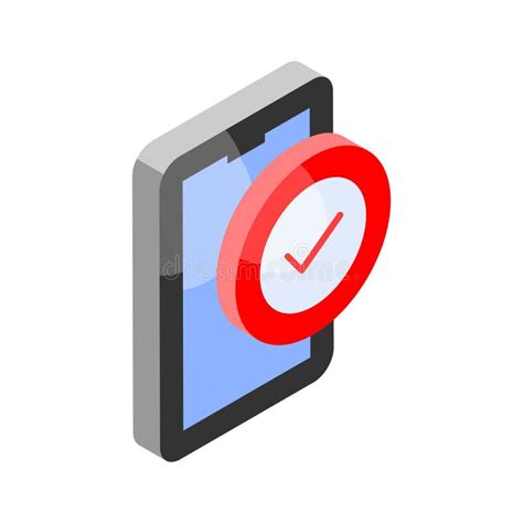 Verification Sign On Mobile Vector Design Of Mobile Security Stock