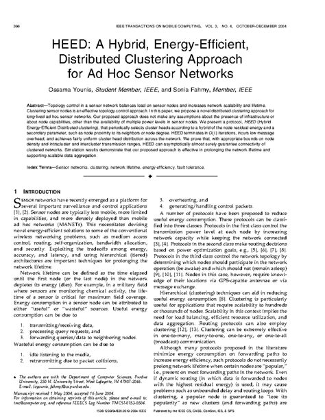 Heed Tmc04 Heed A Hybrid Energy Efficient Distributed Clustering