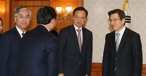 황 총리 중국 귀주성 당서기 일행 접견