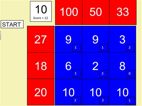 The Factor Game Play Against The Teacher This Is A Macro Enabled Excel File Teaching Resources