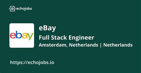ebay is hiring full stack engineer data amsterdam amsterdam