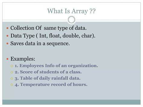 A Presentation About Array Manipulationinsertion And Deletion In An