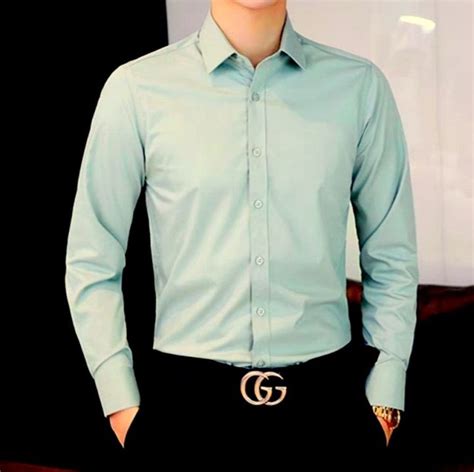 Áo SƠ Mi Nam CÔng SỞ Áo SƠ Mi Nam HÀn QuỐc NÚt GÀi Tay DÀi VẢi LỤa