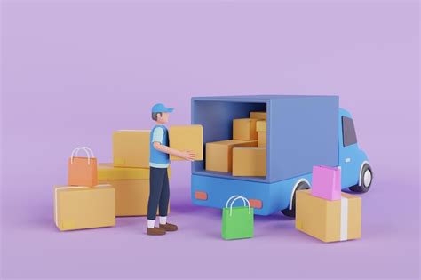 택배상자 3d 이미지 Freepik에서 무료 다운로드