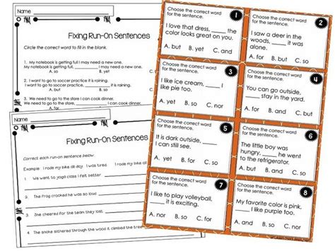 Writing Mini Lesson Run On Sentences Writing Mini Lessons Run On Sentences Writing Lessons