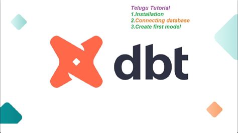 Data Build Tool Create Model Dbt Installation Connecting Database