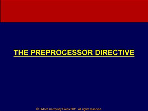Preprocessordirectiveppt
