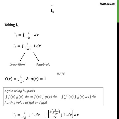 Example 40 Evaluate Log Log X 1 Log X 2 Dx Integration B