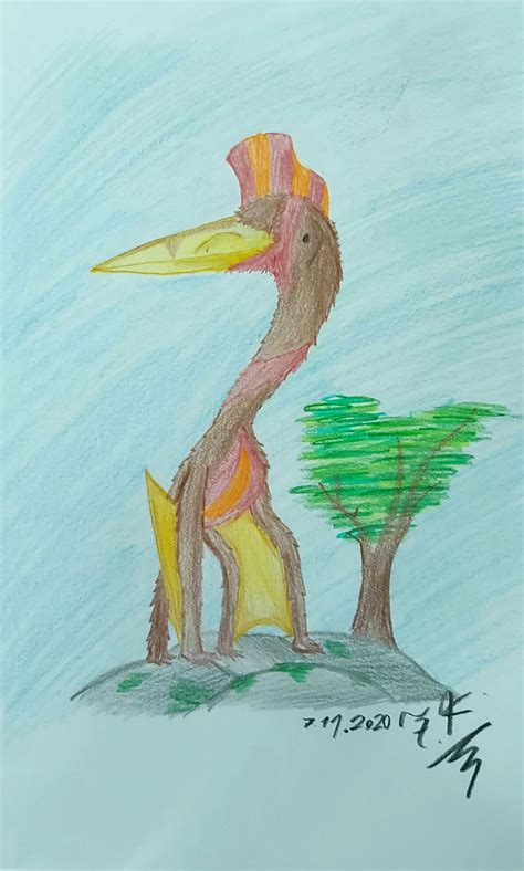 Oc A Pterosaur Drawing I Made No Specific Species Scrolller