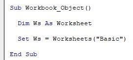 VBA Set Statement Examples How To Use Set Keyword