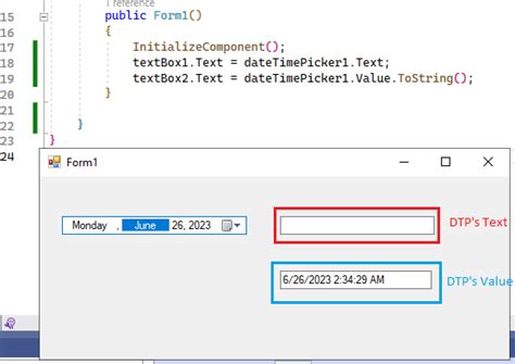 Cannot Get The Datetimepickers Text Value · Issue 9363 · Dotnet