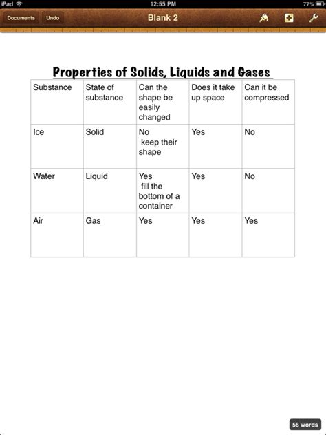 Comparing Solids Liquids And Gases Toby Samoluk S Science Blog