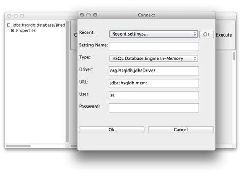 how to run sql commands on jira s hsql database jira and jira service