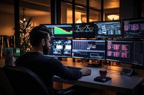 Digital Symphony Crafting Code Excellence Premium Ai Generated Image