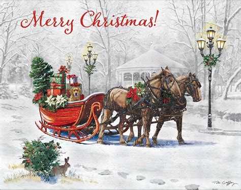 Lang Sleigh Bells Ring By Tim Coffey Boxed Christmas Cards