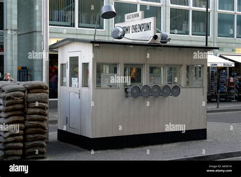 Germany Berlin Checkpoint Charlie Historical Cold War Memorial Border