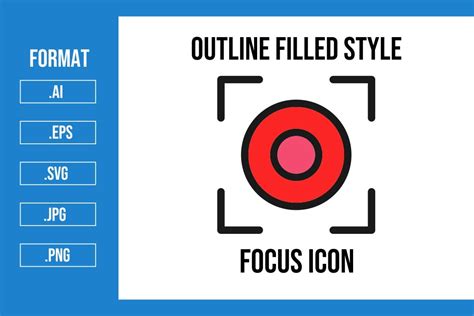Focus Outline Filled Icon Graphic By Mhd Usman00 Creative Fabrica