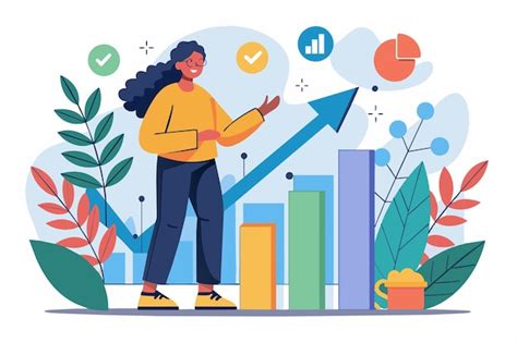 A Person Is Engaging In Growth Analysis While Presenting Colorful