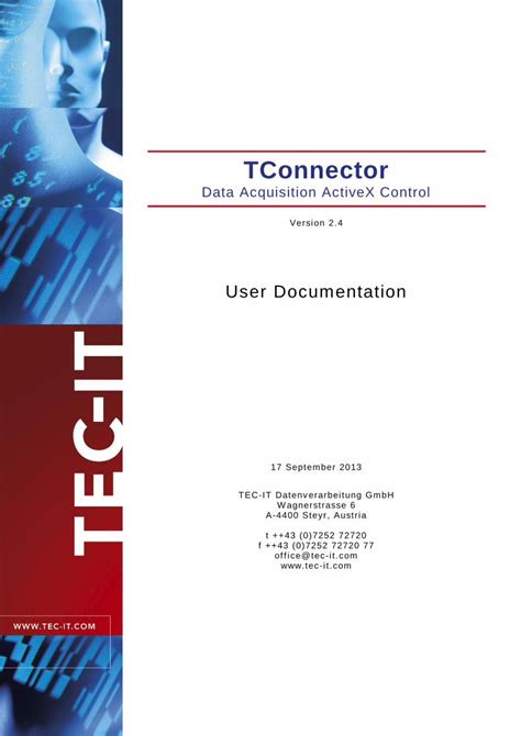 Pdf Tconnector · 511 Visual Basic Example A Typical Sequence Looks Like This Dim Data As