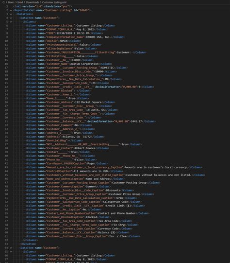Business Central 2022 Wave 1 Users Can Export Report Datasets To Xml